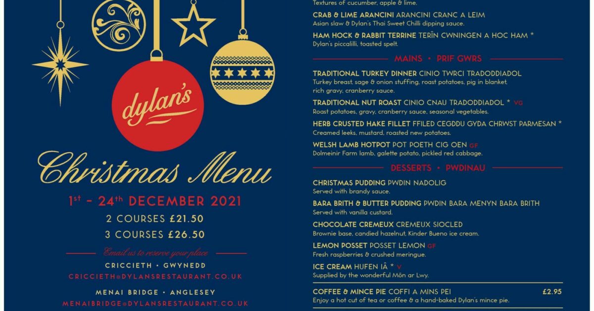 Dylan's Restaurant | CHRISTMAS 2021 AT DYLAN'S