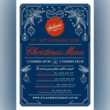 Dylan's Restaurant | Christmas at Dylan's: Christmas Menu & Our Party…