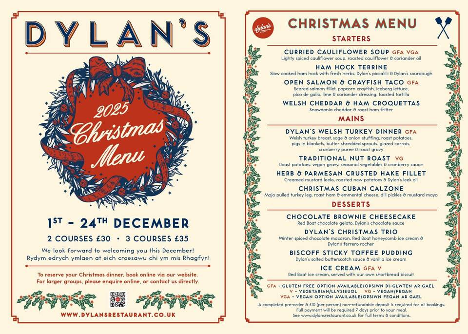 Dylan's Restaurant | Christmas at Dylan's! Nadolig yn Dylan's!